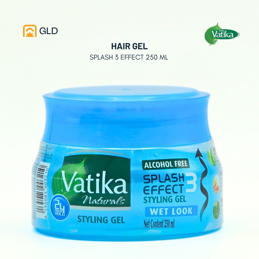 Gel Cheveux Vatika Wet Look - Splash Efect 250Ml | GLD Store