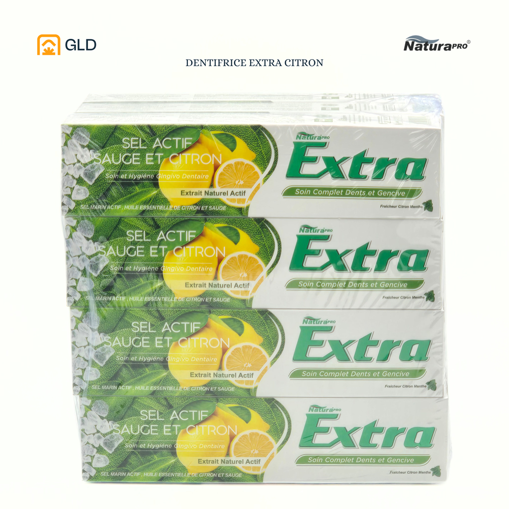Dentifrice NaturaPro Extra Sel Actif Sauge Et Citron 100 Gr | GLD Store